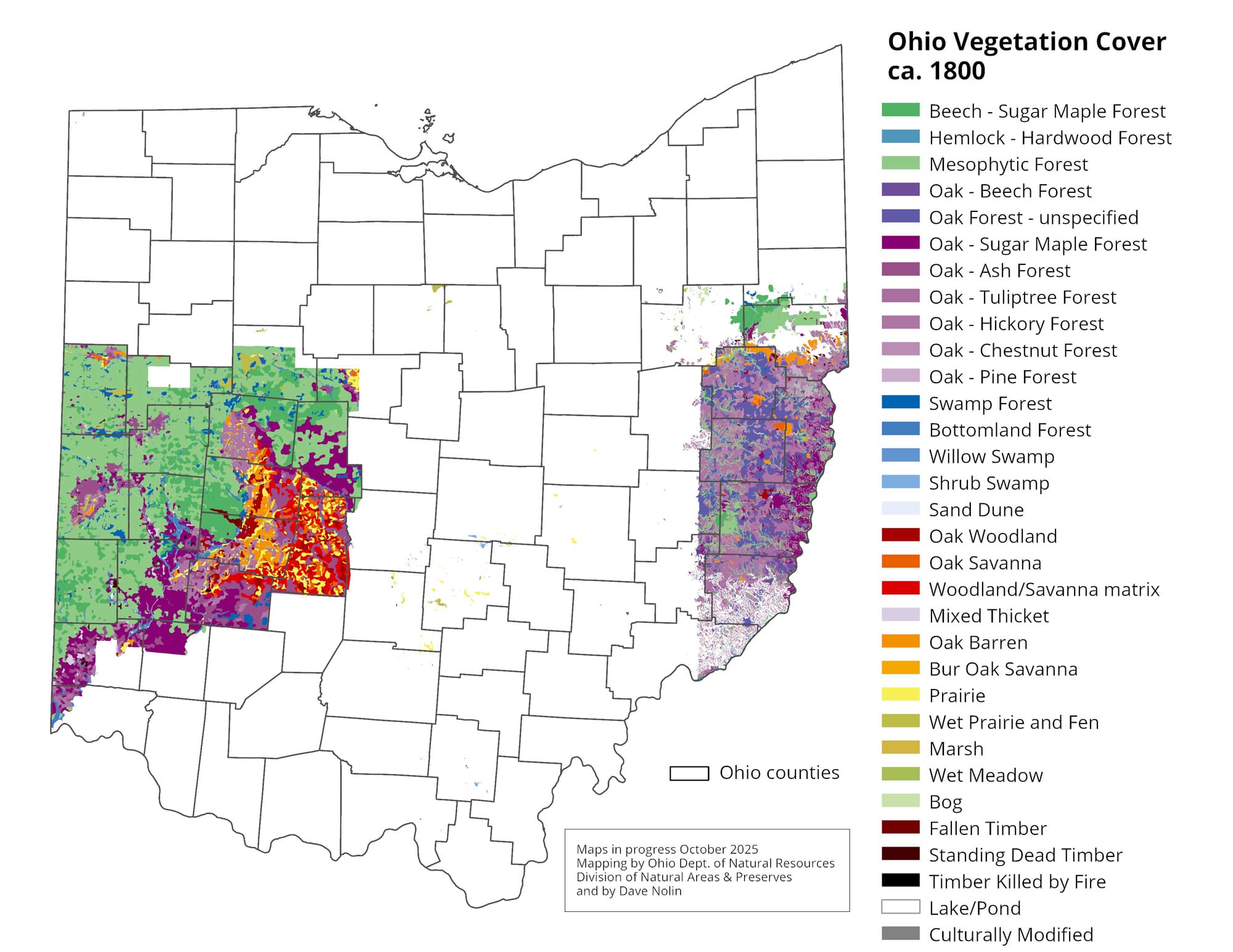 Map Of Ohio Natural Resources