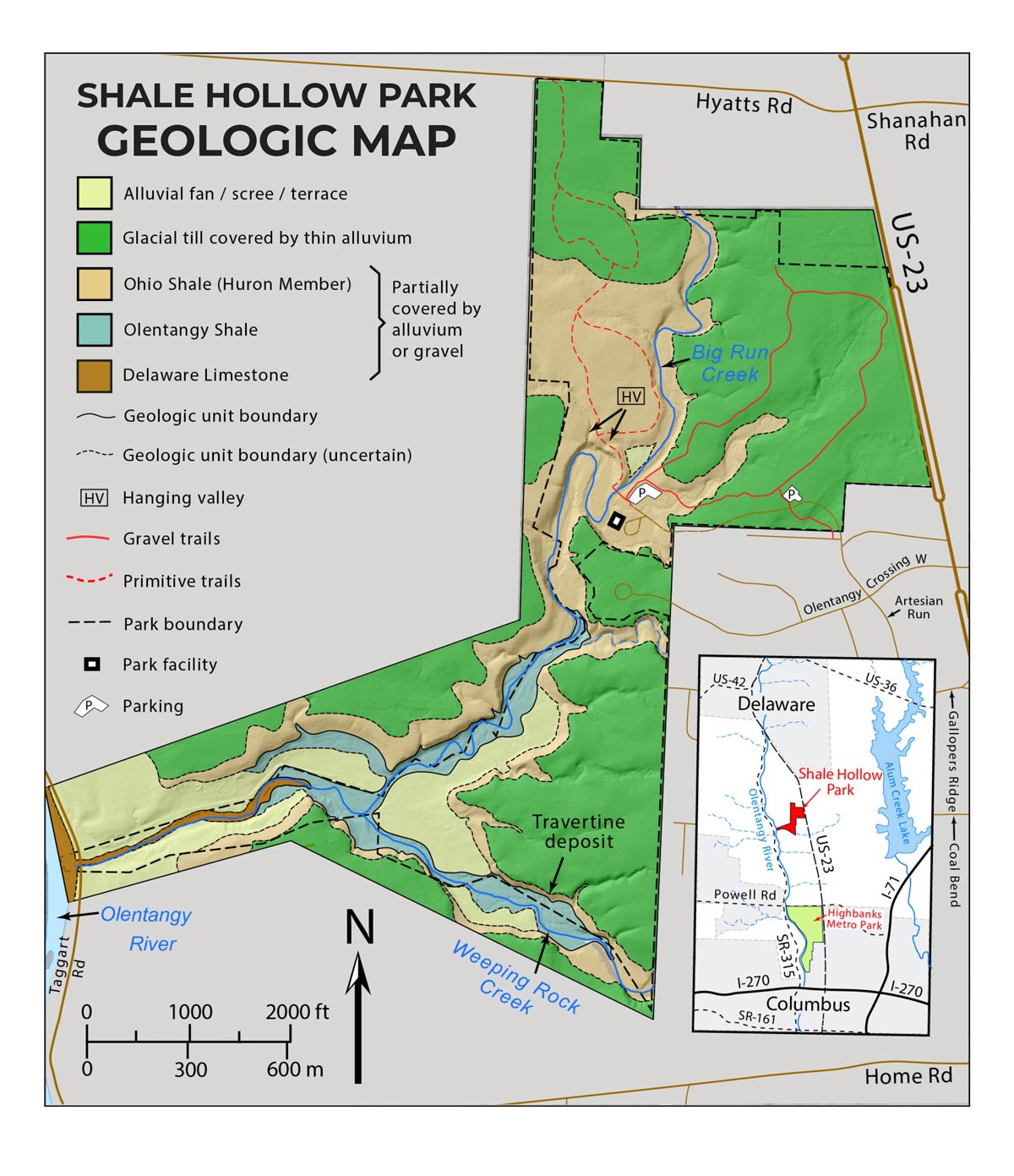 Geology of Shale Hollow Park